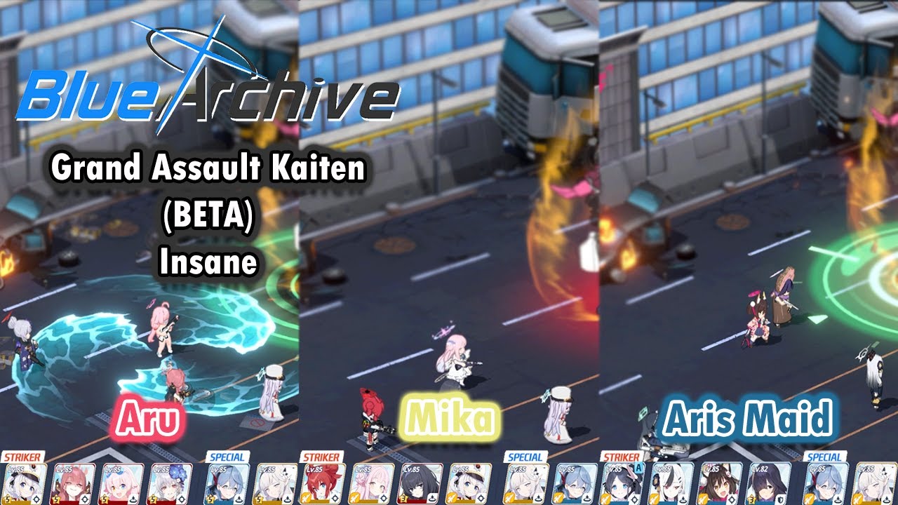 Blue Archive Global - Grand Assault Kaiten BETA Insane - YouTube