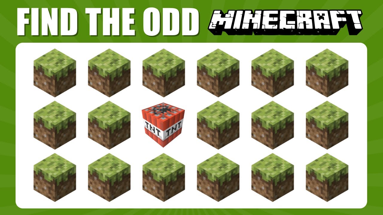 Find the ODD One Out | Minecraft Edition | Quiz Hub #017 - YouTube