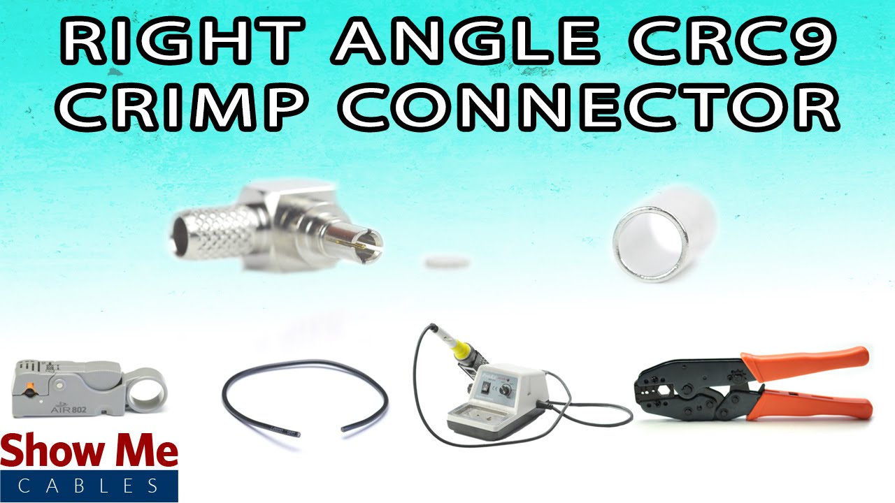 Right Angle Huawei CRC9 Crimp Connector - Perfect for DIY Coax Projects ...