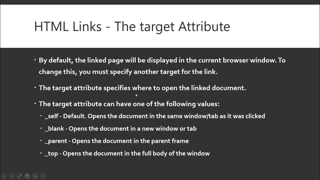 HTML Links - YouTube