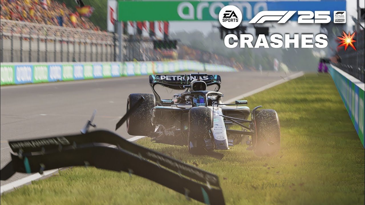 F1 2025 𝗥𝗘𝗔𝗟𝗜𝗦𝗧𝗜𝗖 CRASHES 💥 #7 *DAMAGE MOD* - YouTube