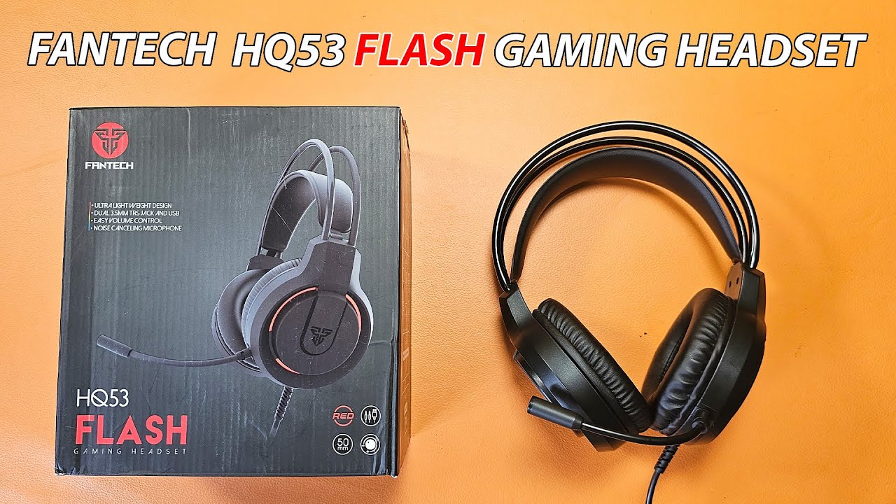 Fantech Flash HQ53 Lightweight Gaming Headset Review - YouTube