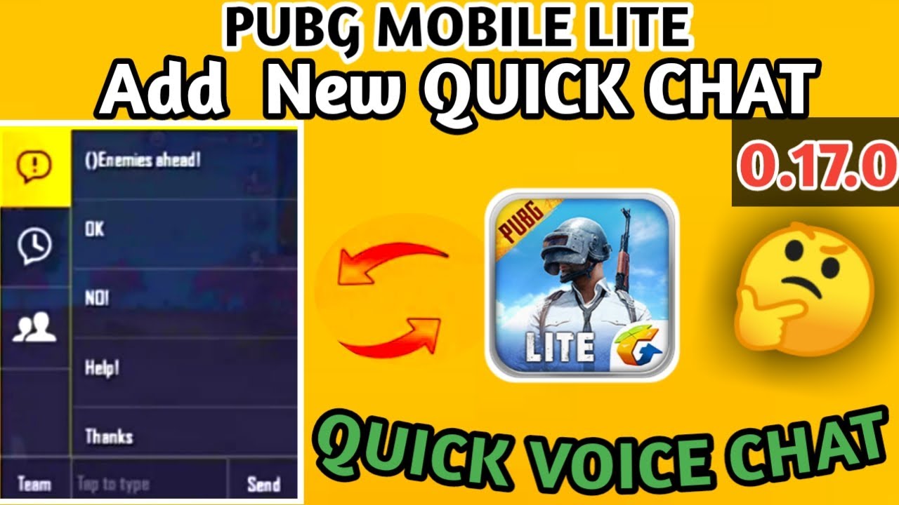 Pubg Mobile Lite Add New Quick Chat l How To Add Ok-No Quick Chat In ...