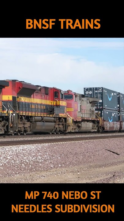 BNSF 5433 WB MP 740 NEBO ST NEEDLES SUB 10-27-2023 #freight #railroad #railfan - YouTube