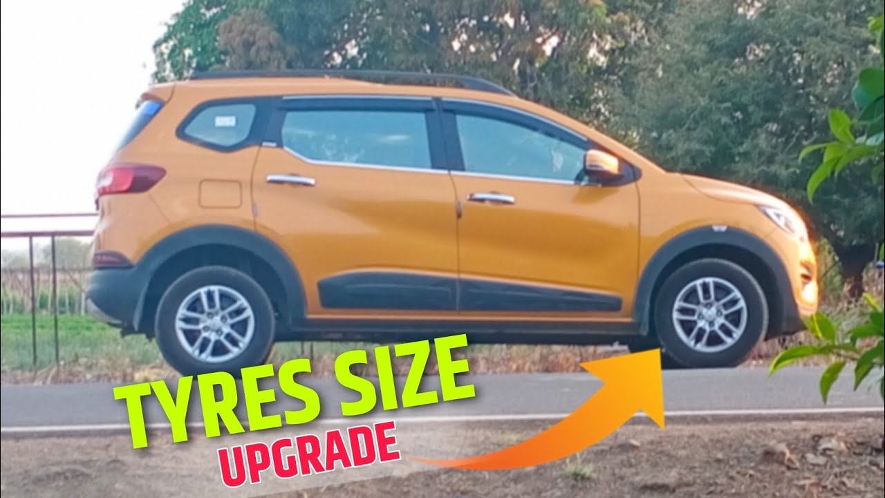 Renault Triber Tyres Upgrade 1 year Review after upsize Tyres - YouTube