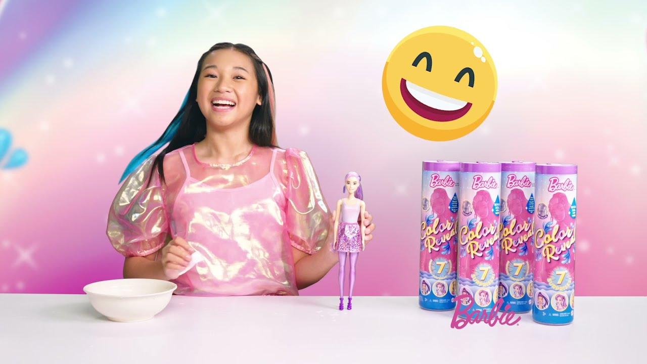Barbie Color Reveal Shimmer Series W1 1Τμχ Gtr93 Youtube