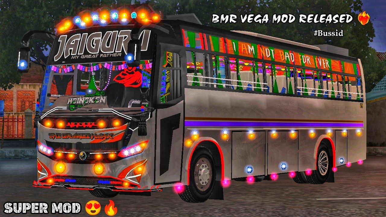 New BMR VEGA Bus Mod Released For Bus Simulator Indonesia || Realistic ...
