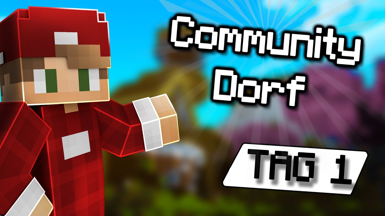 Wir BAUEN ein COMMUNITY-DORF! | Tag 1 - Floose.net - YouTube