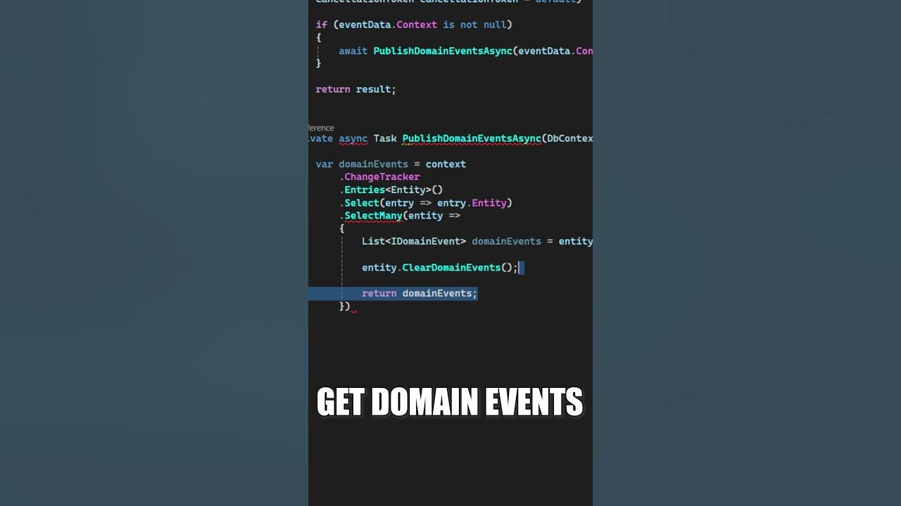 Easily Publish Domain Events Using EF Interceptors - YouTube