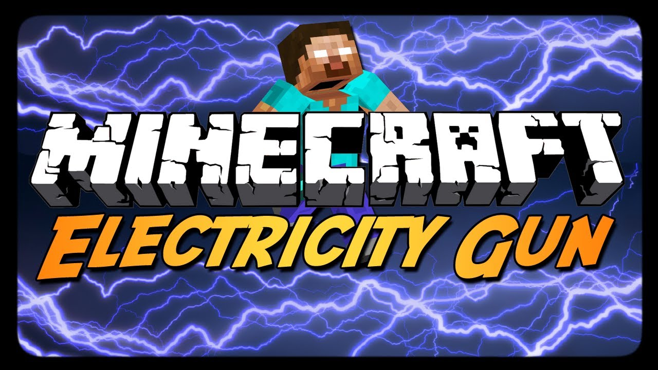 Minecraft ELECTRICITY GUN Mod! - YouTube