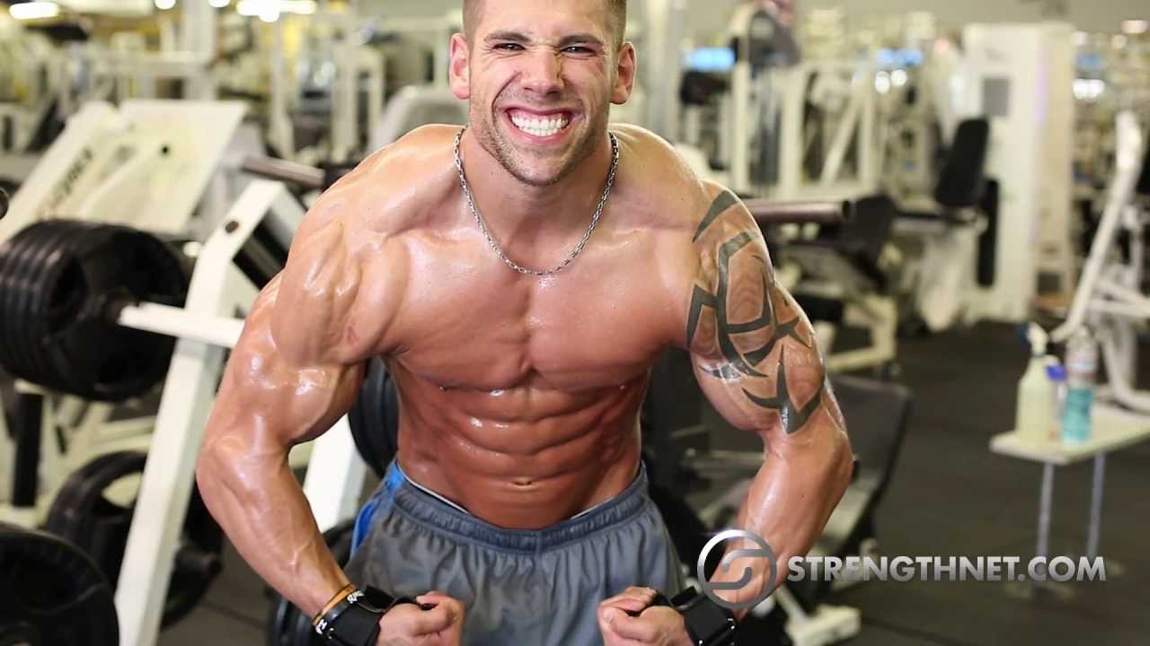 Chris Bohonyi Working Biceps with Straight Bar Curls - YouTube