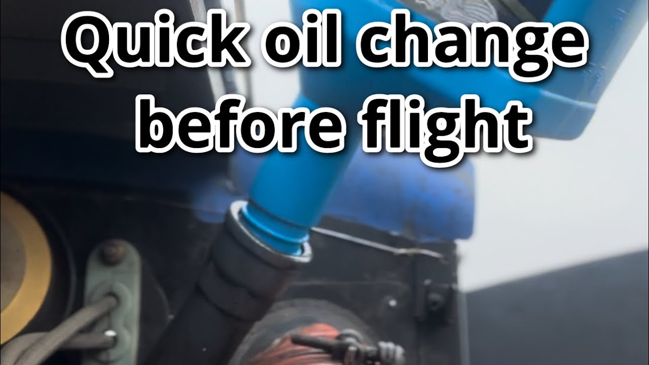 Quick Oil Change For A Free Flight Lesson - YouTube