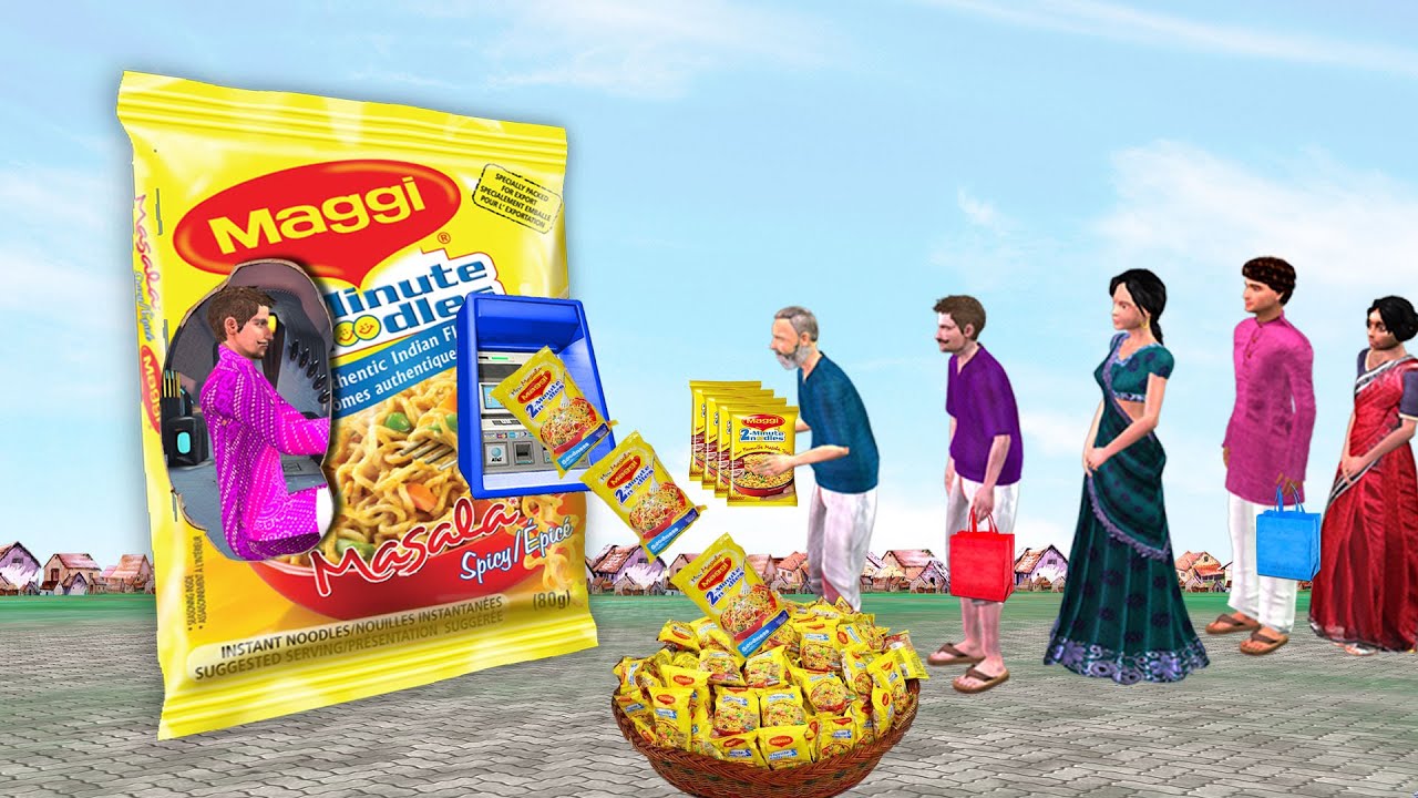 10 रुपये मैगी एटीएम 10rs Biggest Maggi ATM Comedy Video Moral Stories ...