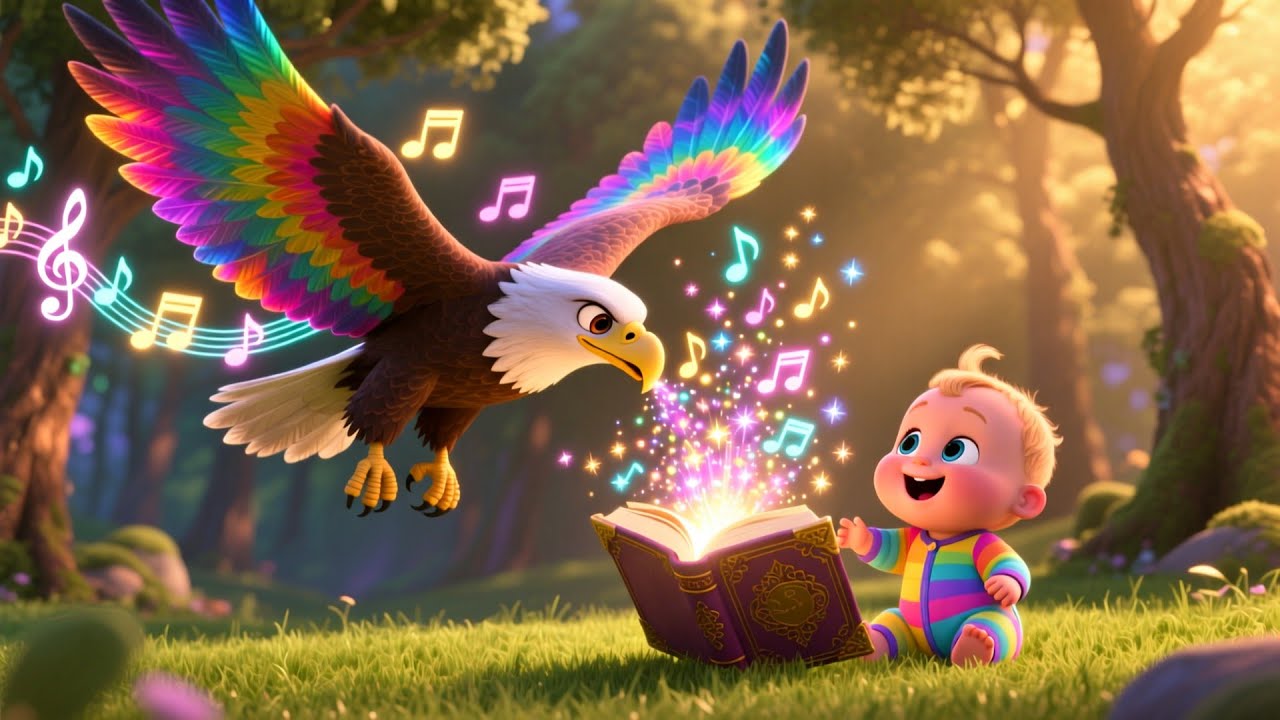 Eagle Soars on Music Roads | Fun Nursery Rhyme Song for Kids - YouTube