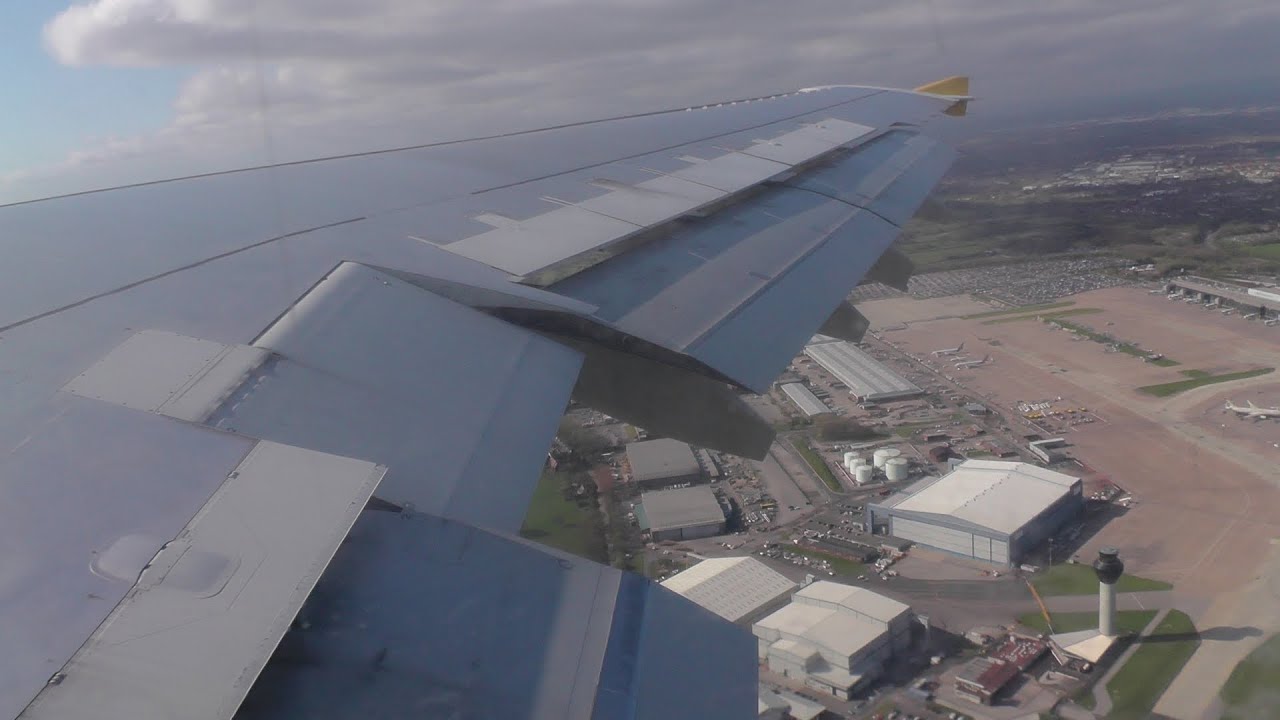 FINAL FLIGHT Monarch Airbus A300 Manchester Airport Flypast - YouTube