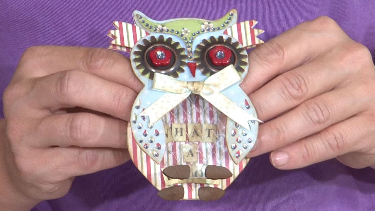 Making a Die Cut Owl Card | In The Studio - YouTube