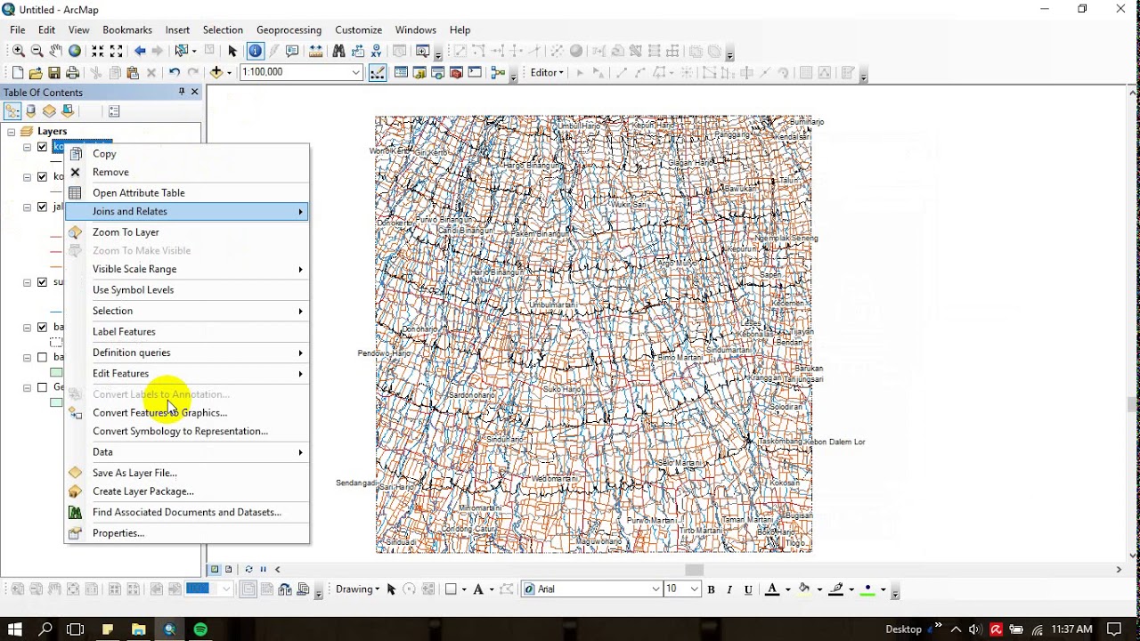 how to create simple topographical map in ArcGIS less than 30 minutes ...