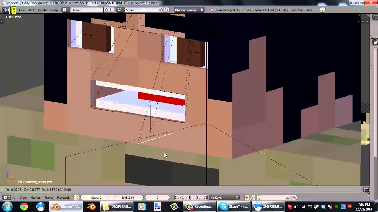 5N1P3RM1K3's New Minecraft Blender Rig! - YouTube