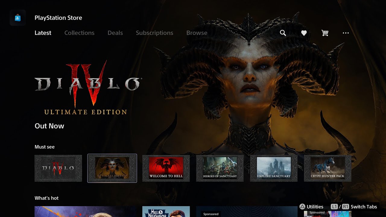 Diablo IV Intro Cinematic Story Cutscene Start New Game PlayStation 5 ...