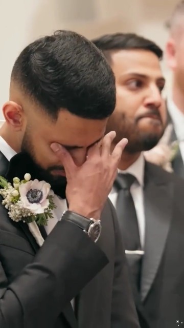 Sweet tears at the wedding ceremony#funny #cry #cute #sweet #wedding #groom #family #lucky #Love ...