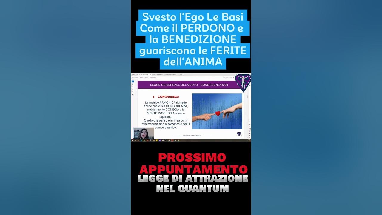 Come il PERDONO e la BENEDIZIONE guariscono le FERITE dell'ANIMA ...