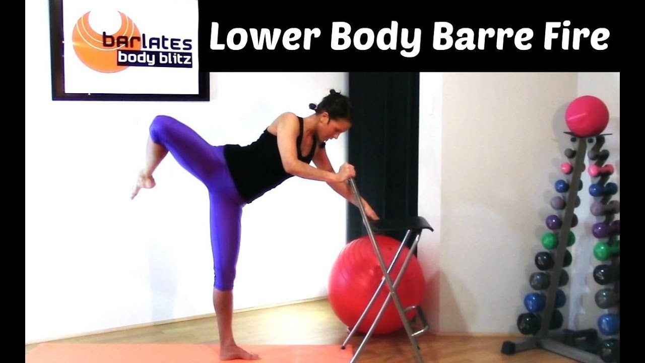 35 min Barre Lower Body Workout - BARLATES BODY BLITZ Lower Body Barre ...