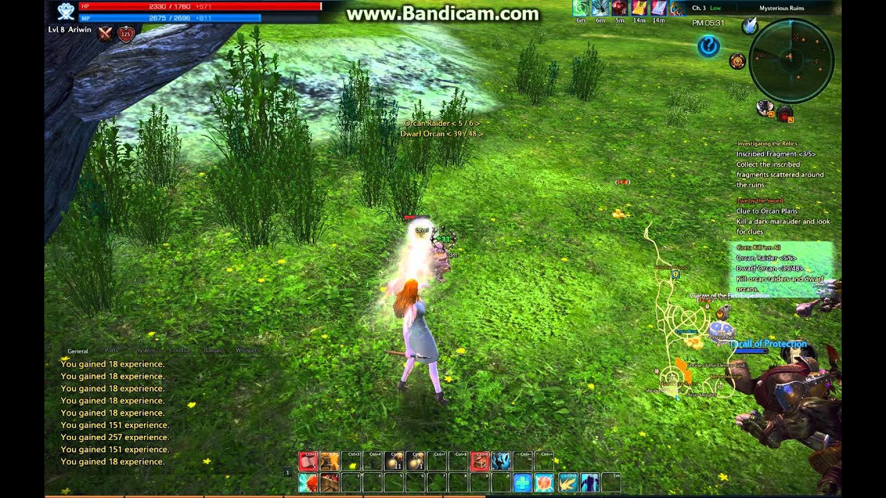 Tera Online Island of the Dawn questing - YouTube