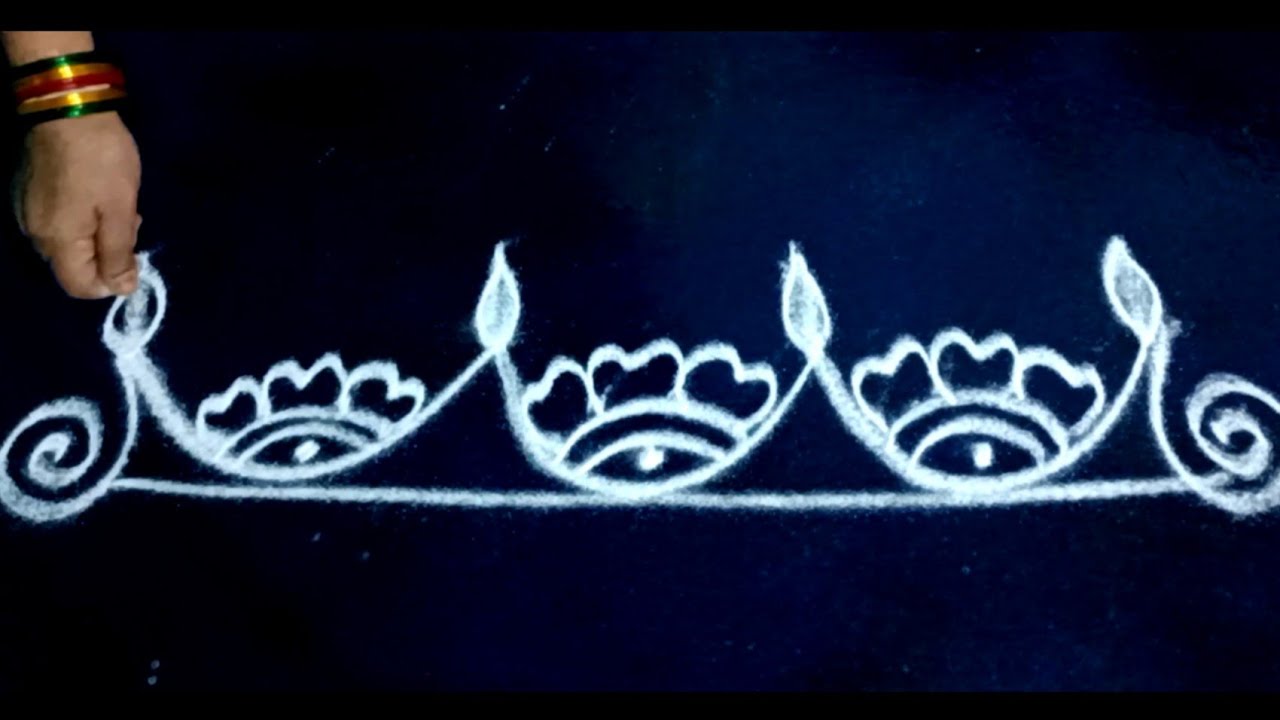 3 Easy & Simple side border designs / Easy border designs - YouTube