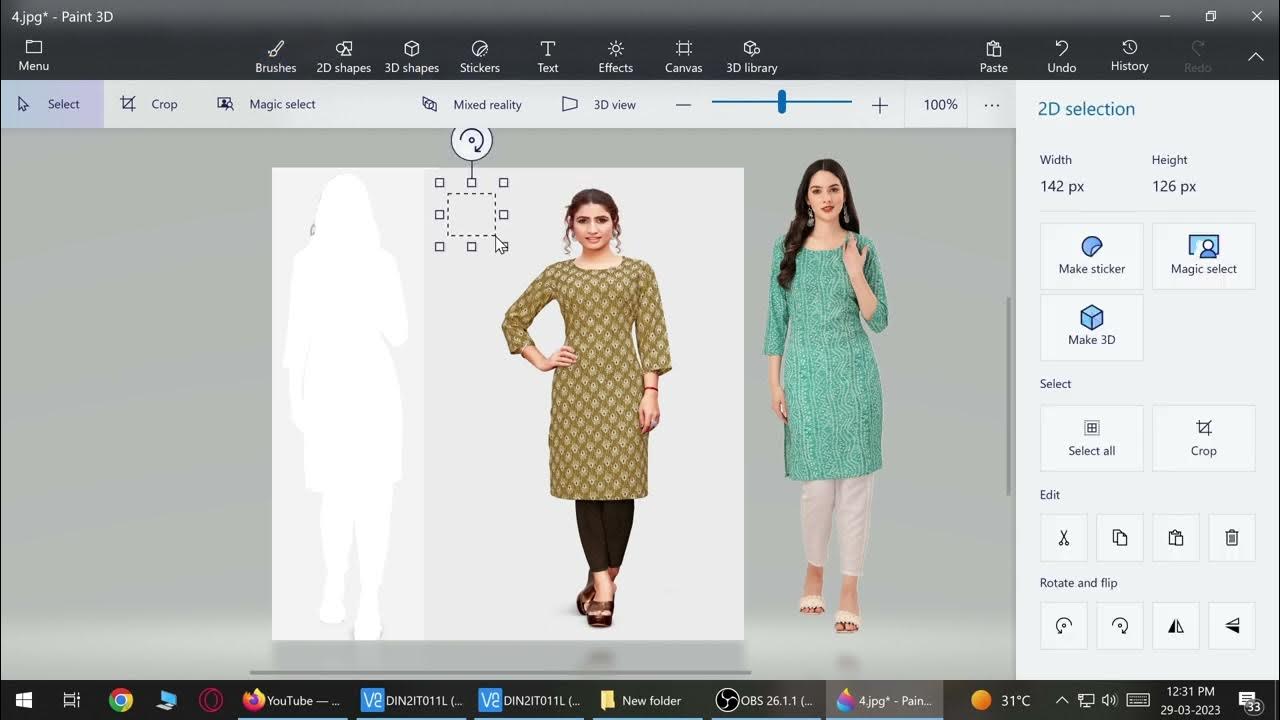 Paint 3D Background color change tutorial - YouTube