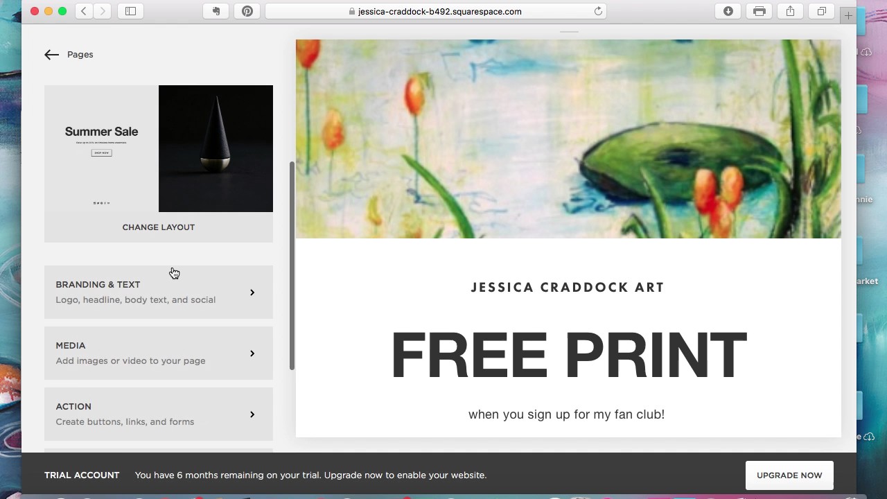 Create an Artist Landing Page on Squarespace - YouTube