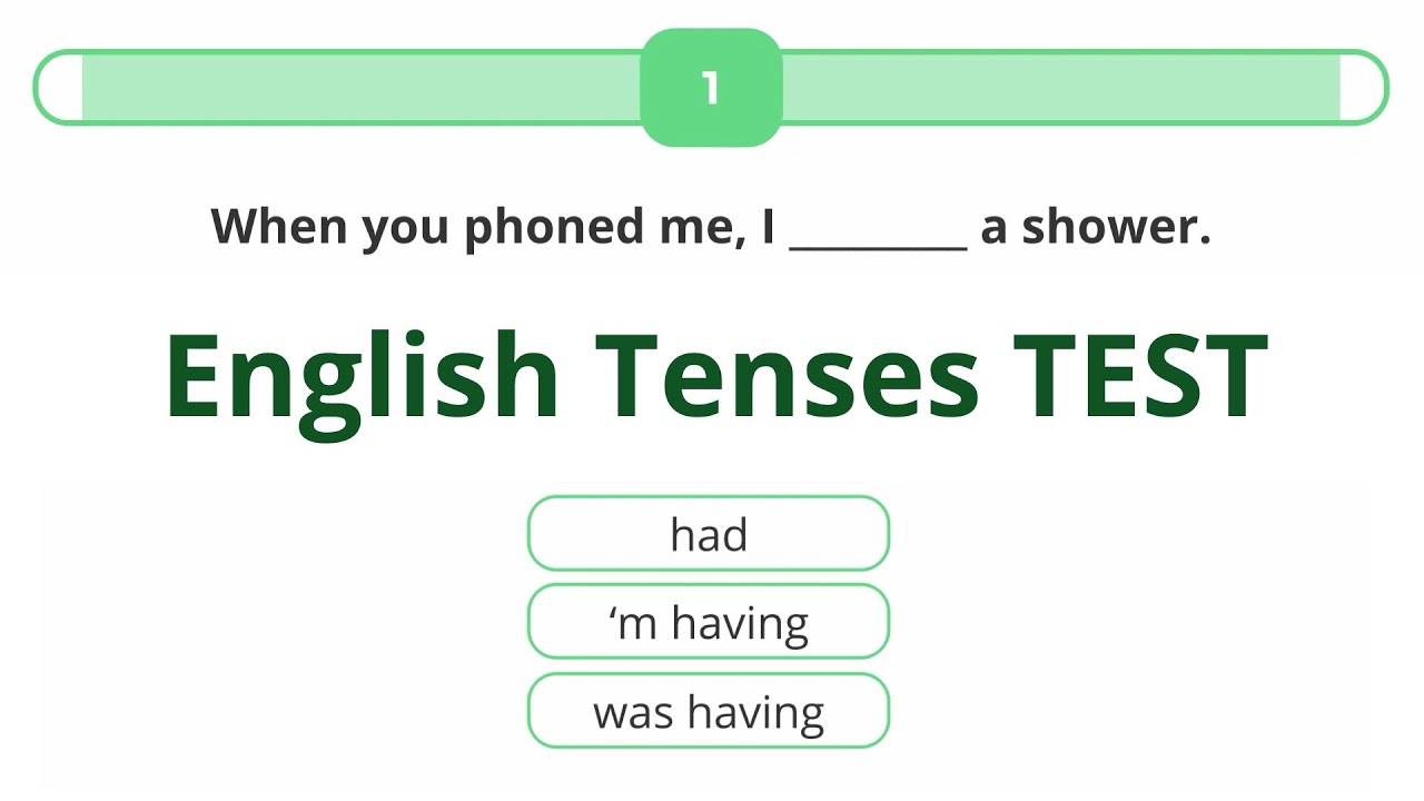 English Tenses Test – All tenses Quiz - English grammar Test - YouTube