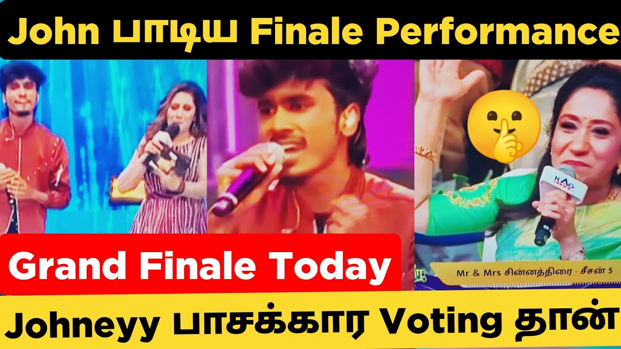 Super Singer Season 10 John Jerome Grand Finale Performance Today|Super ...