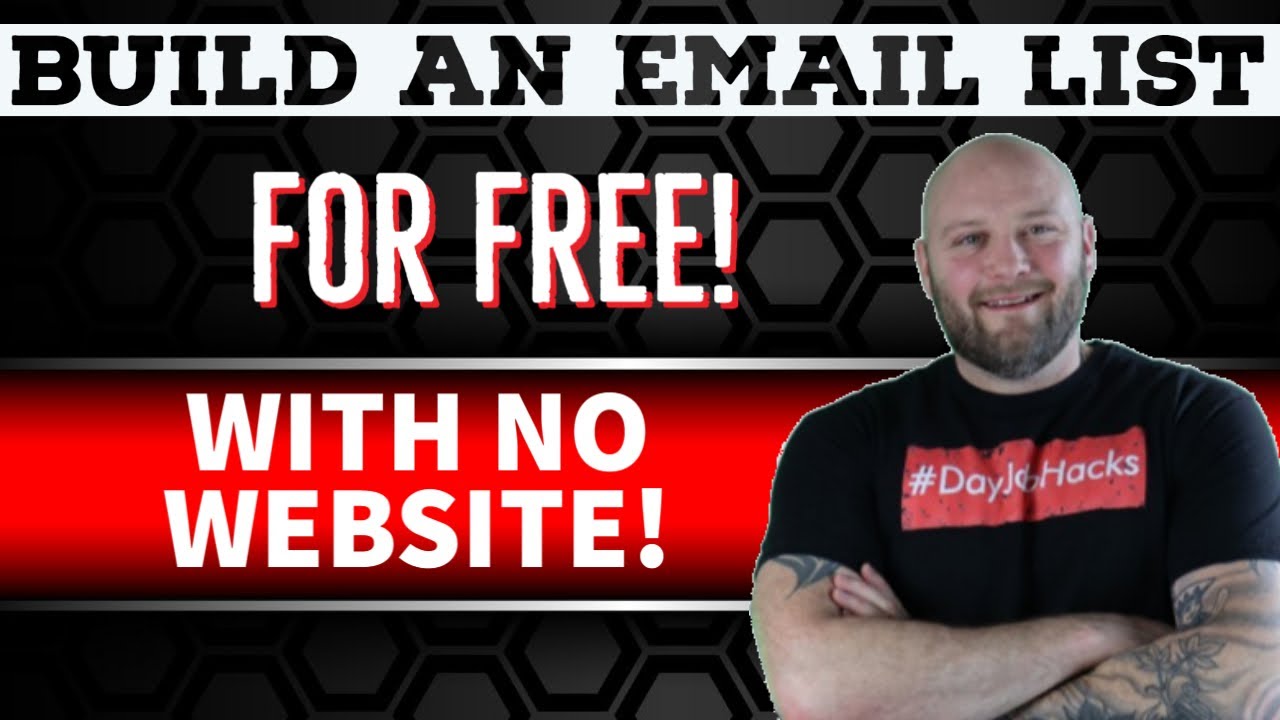 How to Build an Email List For Free Without a Website! - YouTube
