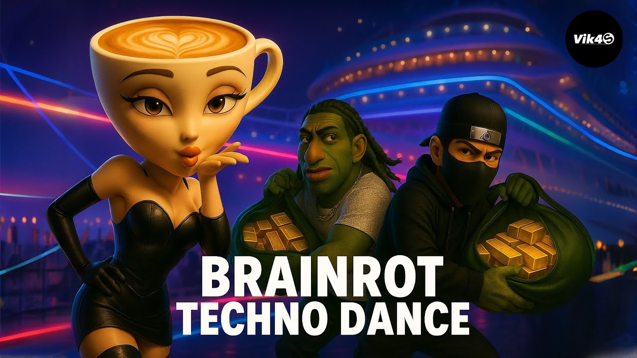 Vik4S - BRAINROT TECHNO DANCE (Official Music Video) | Gold Rush Begins - YouTube Music