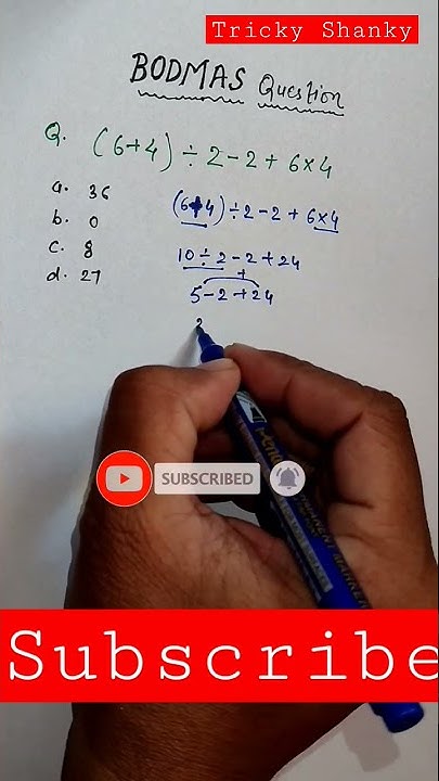 How to use BODMAS | BODMAS QUESTIONS|#shorts #trending #viral - YouTube
