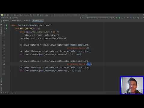 Advent of Code 2023, Day 11, Python Solution - YouTube