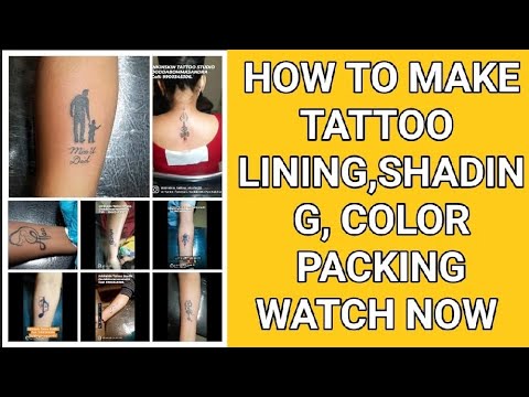 Tattoo making compleate video | how to make tattoo coloring ...