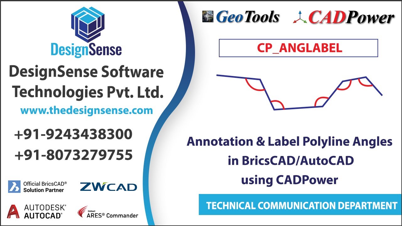 CADPower Tutorials: Annotation and Label Polyline Angles in BricsCAD ...