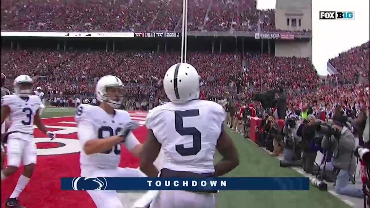 Hamilton with the Great TD Grab vs. Ohio State - YouTube