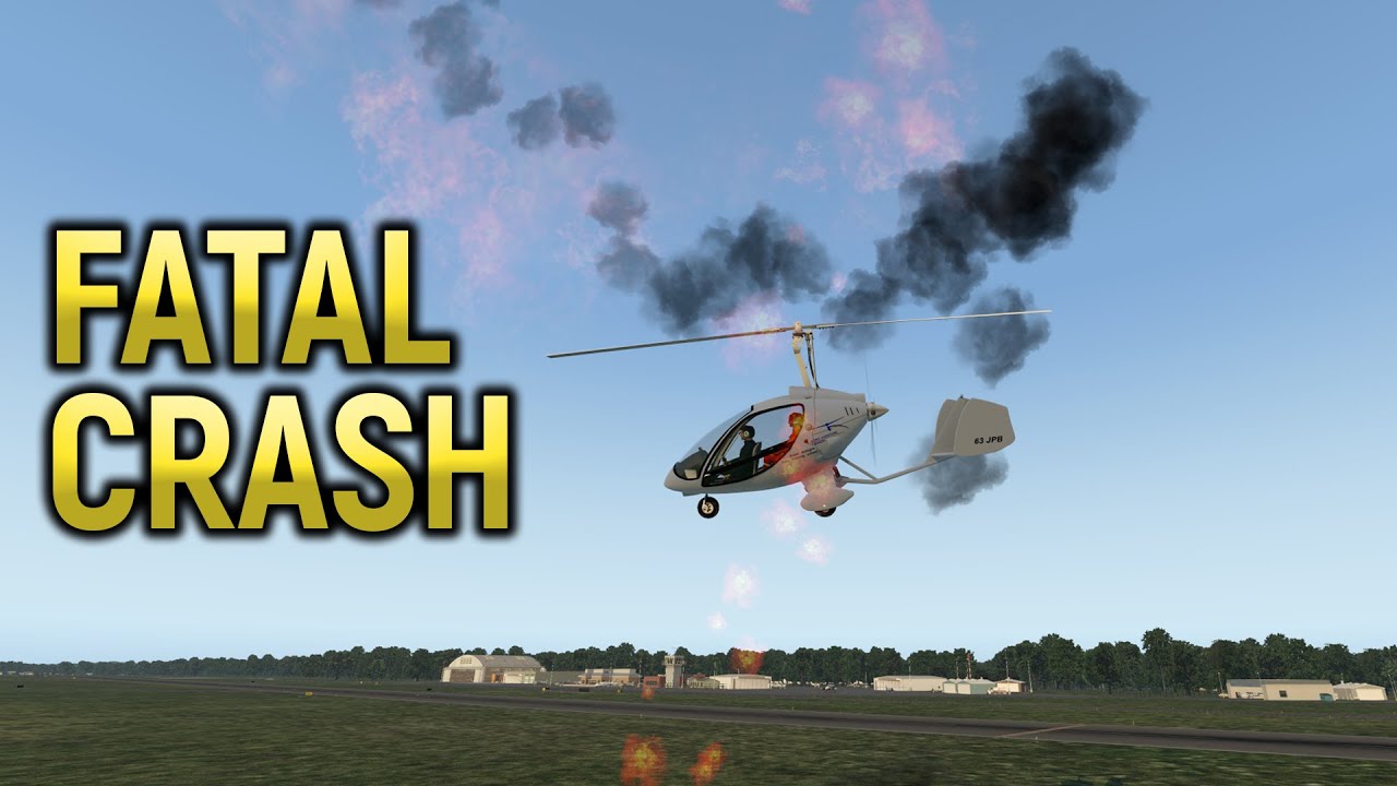 GYROCOPTER CRASH at Beverly Airport - YouTube