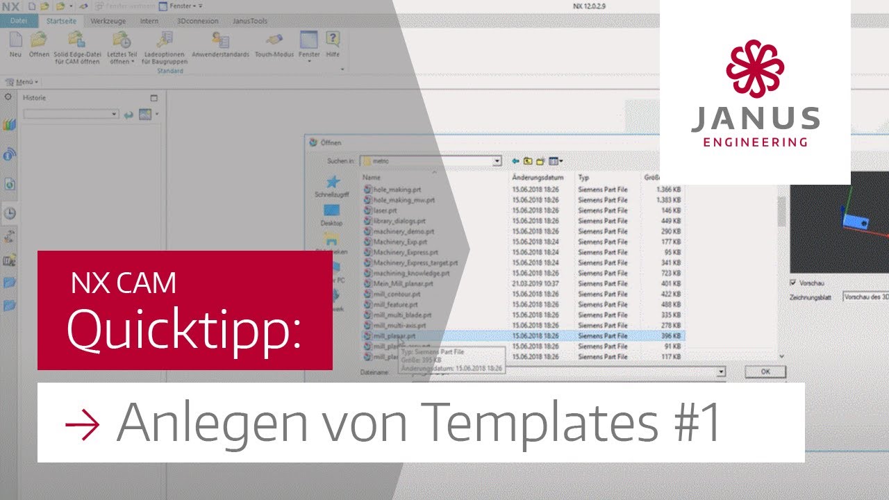 NX CAM Tutorial | Anlegen von Templates Teil 1️⃣ - YouTube