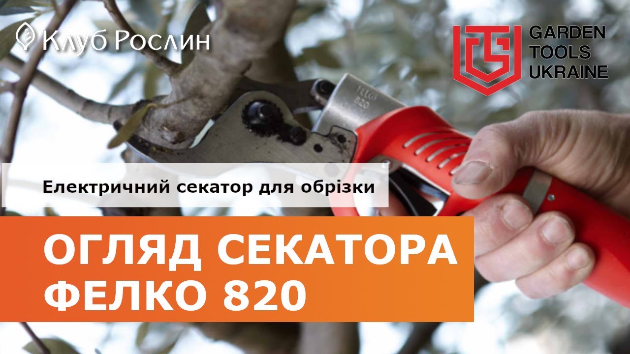 Електросекатор Felco 820 з рюкзаком і батареєю (Швейцарія) - YouTube