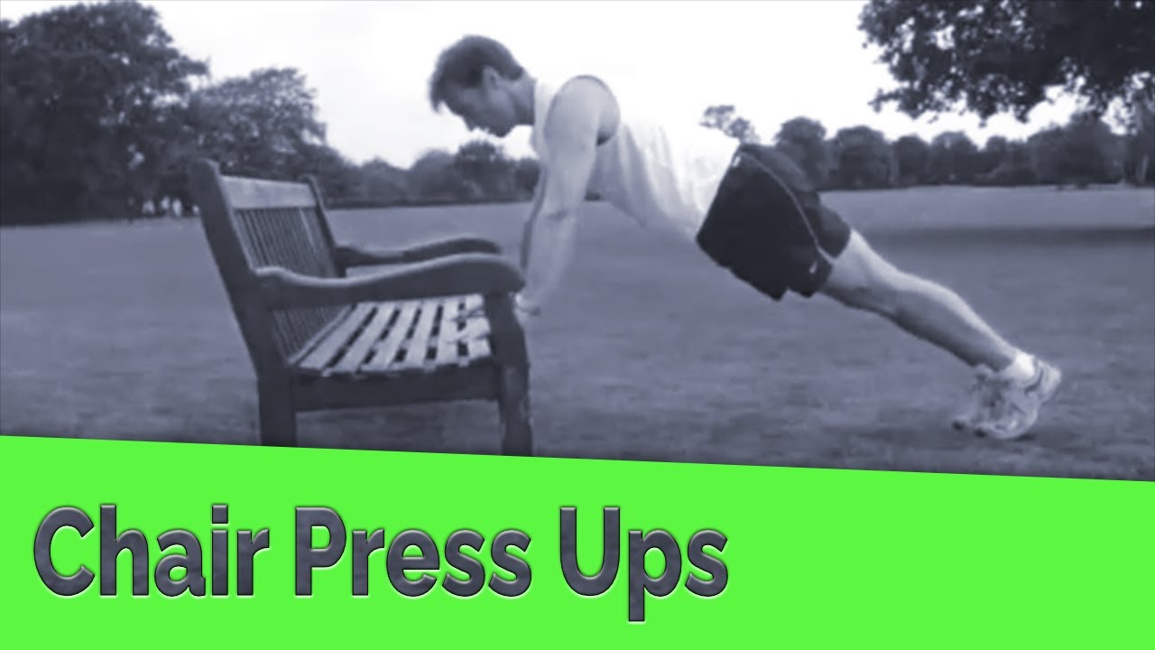Chair Press Ups - YouTube