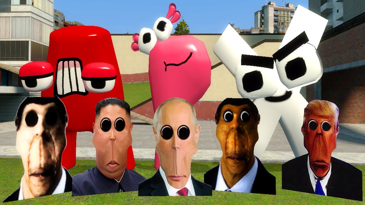 What if i BECOME OBUNGA vs Alphabet lore - Garry's mod - YouTube