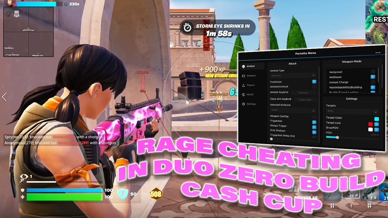 How We Won Zero Build Duo CASH CUP With The BEST Fortnite Cheats💸 ...