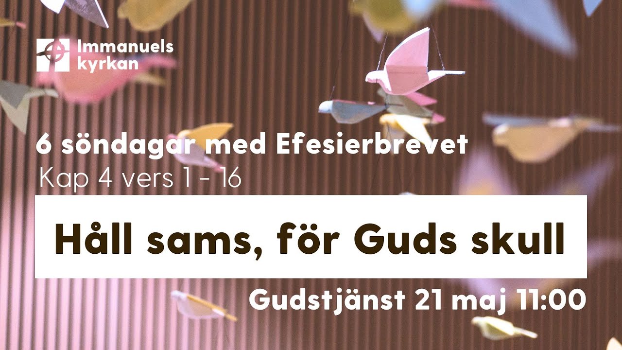 Gudstjänst | Håll sams, för Guds skull - YouTube