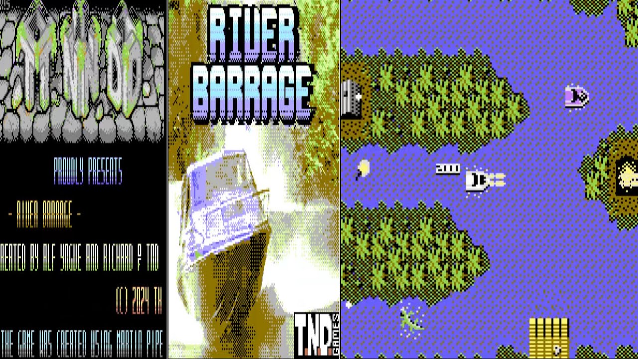 C64 River Barrage COMMODORE 64 Alf Ingue Richard Bayliss, TND Games The ...