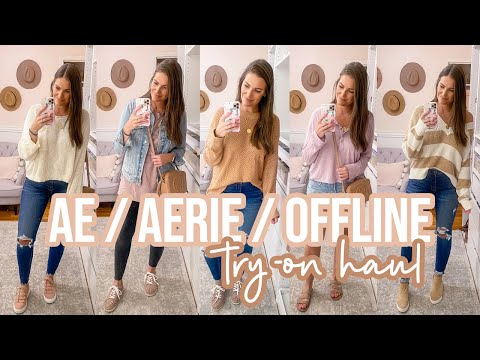 AMERICAN EAGLE / AERIE TRY-ON HAUL -- PRE-FALL 2020 | Sarah Brithinee