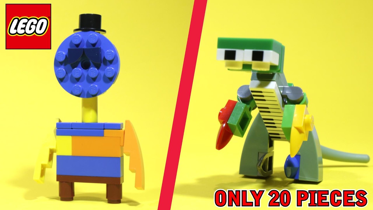 10 Poppy Playtime things you can make with 20 Lego Pieces Part 5 - YouTube