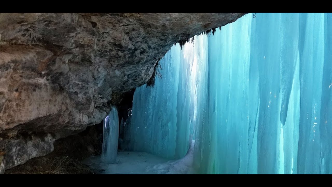 East Vail Frozen Waterfall Caves Adventure - YouTube